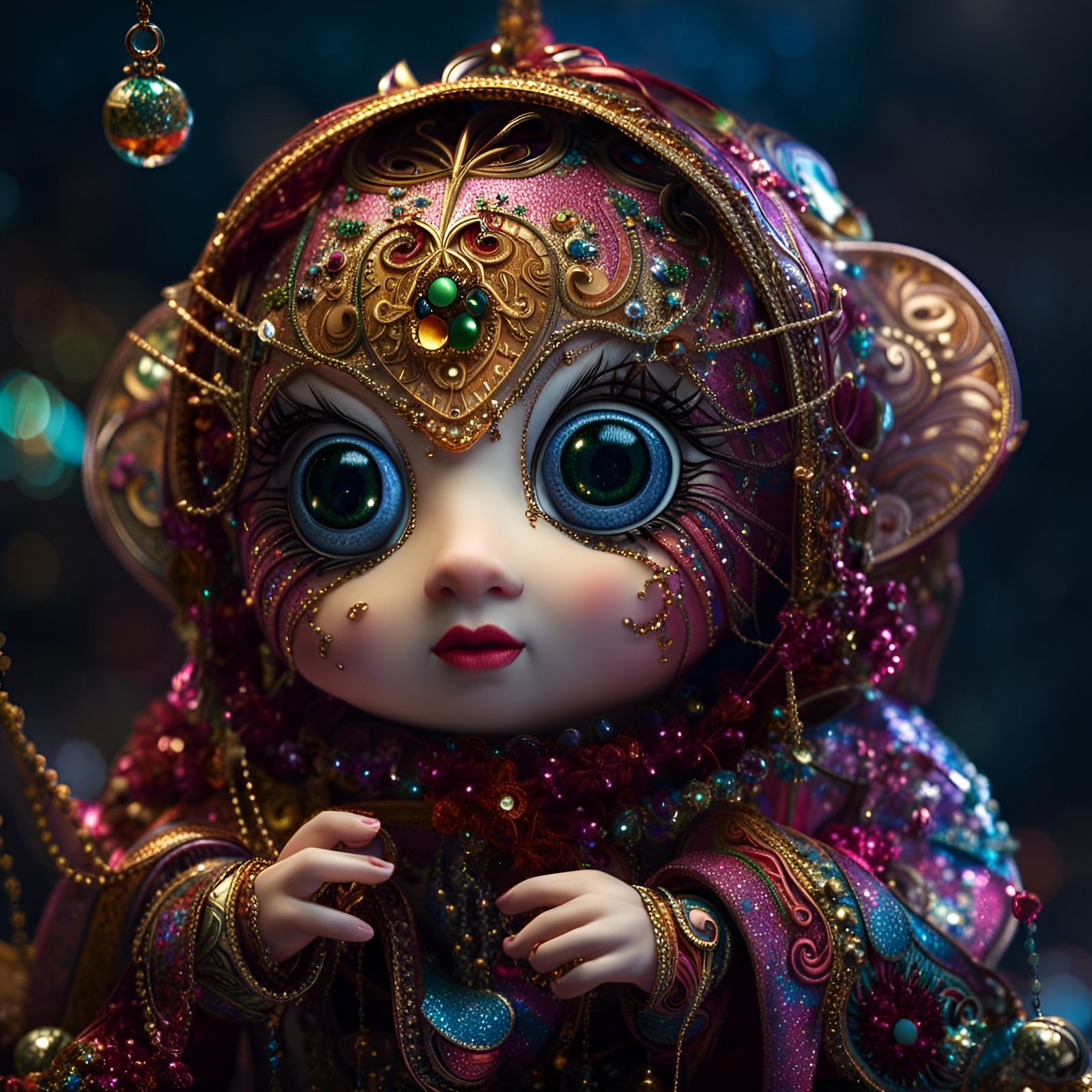 Ornate Puppet Character - AI Generated Artwork - NightCafe Creator