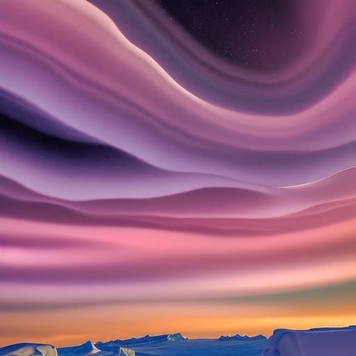 Nacreous clouds in Antarctica - AI Generated Artwork - NightCafe Creator