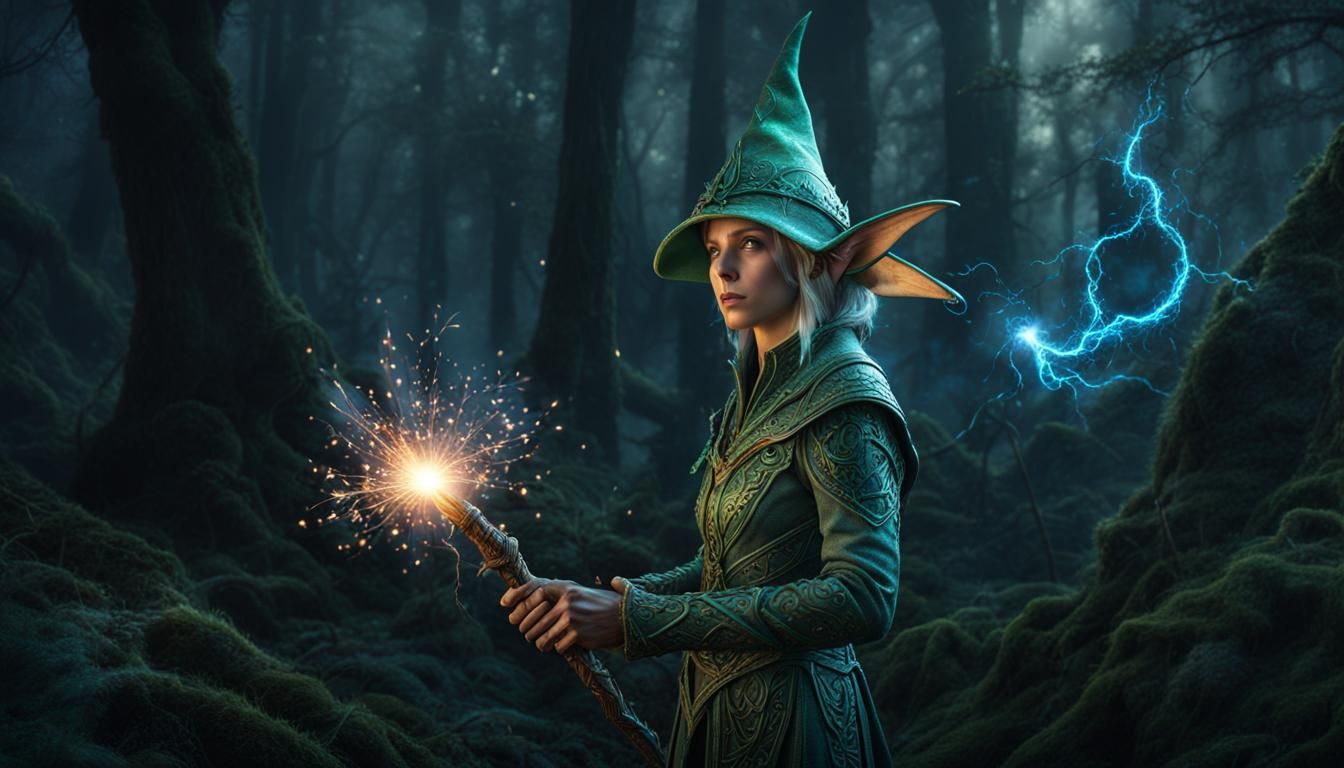 Elf-sorcerer - AI Generated Artwork - NightCafe Creator