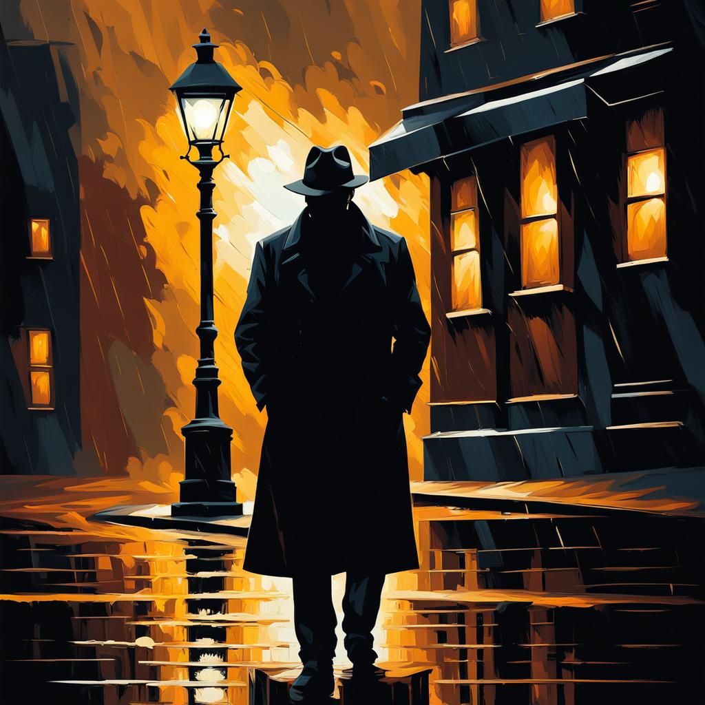 Noir - Silhouette - AI Generated Artwork - NightCafe Creator