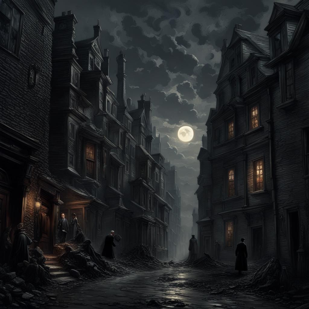 Edgar Allan Poe, horror Gustave Doré Greg Rutkowski Epic cinematic ...