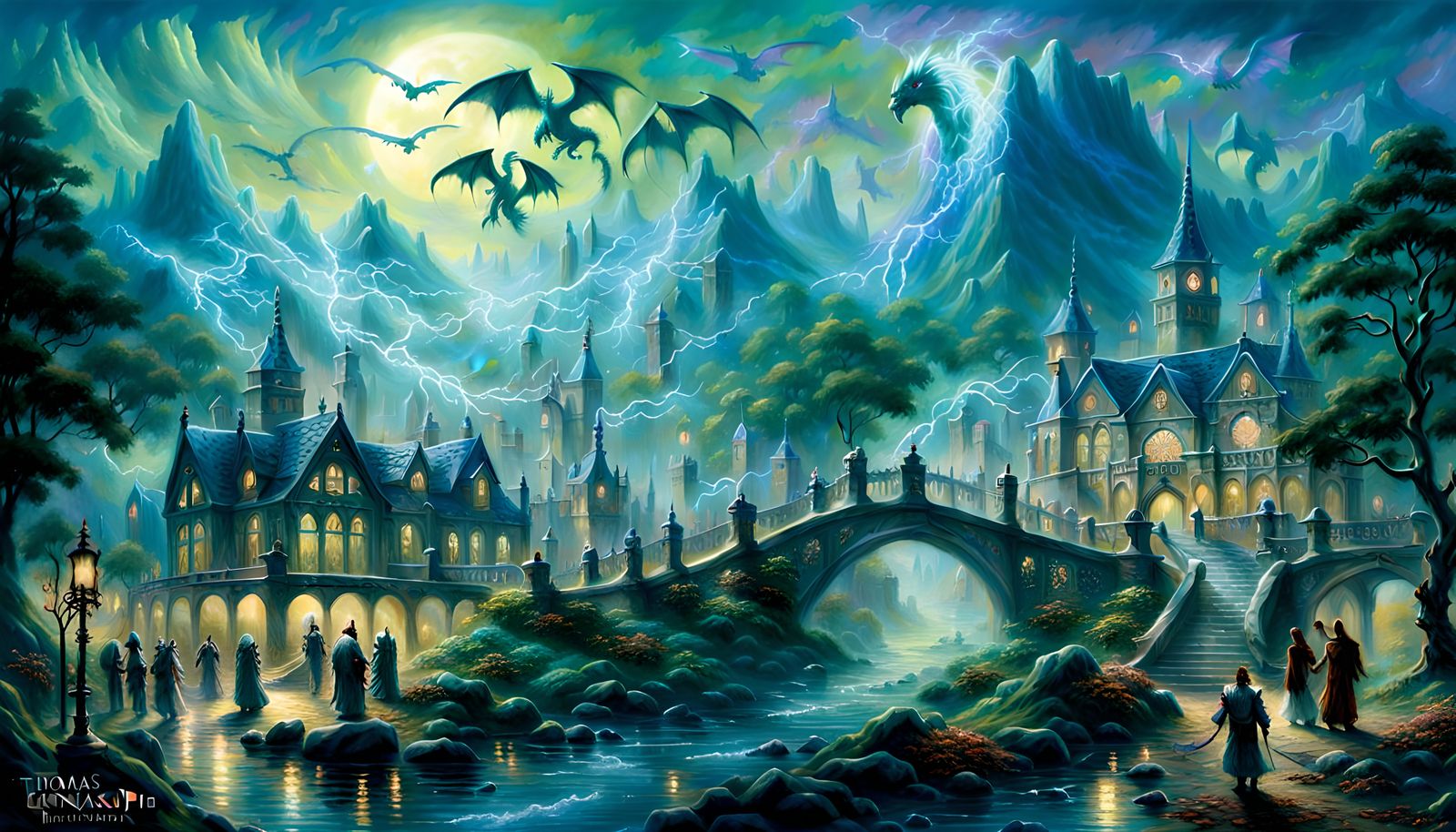 The Valley of Dragons - AI Generated Artwork - NightCafe Creator