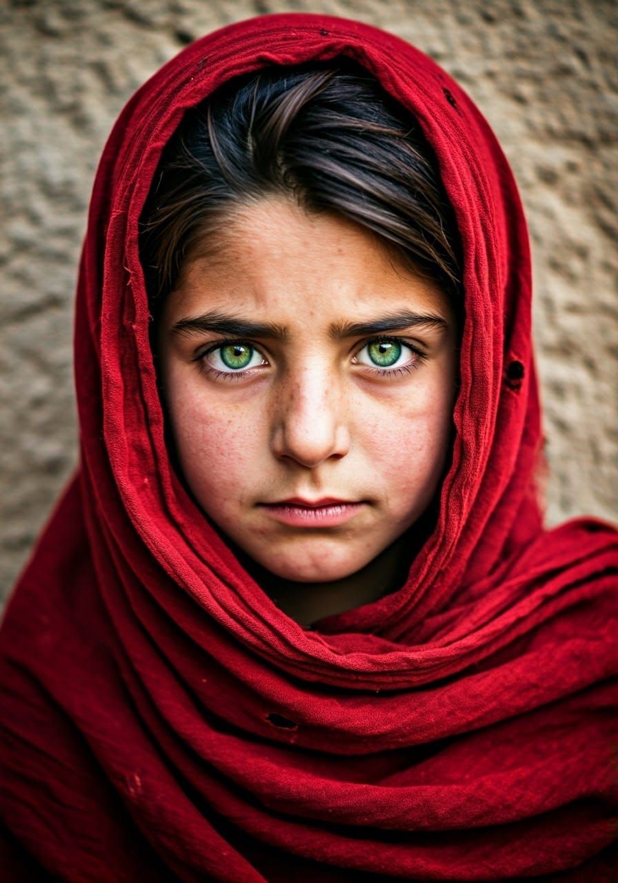 "The Afghan Girl" Sharbat Gula, also known as Sharbat Bibi.