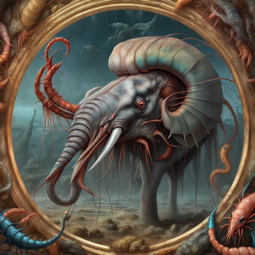 CRYPTID JUMBO DUMBO SHRIMP #1 - AI Generated Artwork - NightCafe Creator