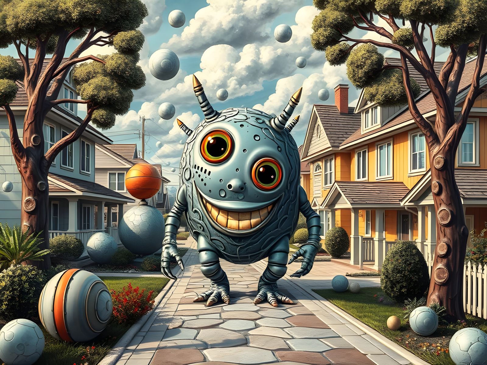 Boggle-eye Monster Smile-o'motor Glosspewter