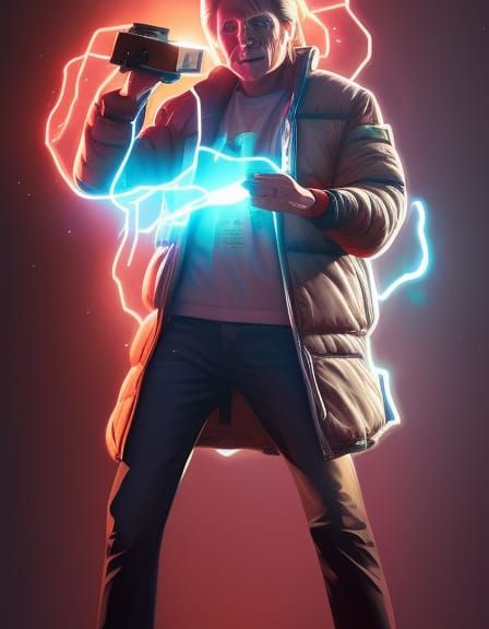 Marty McFly portrait, 8k resolution concept art portrait by Greg ...