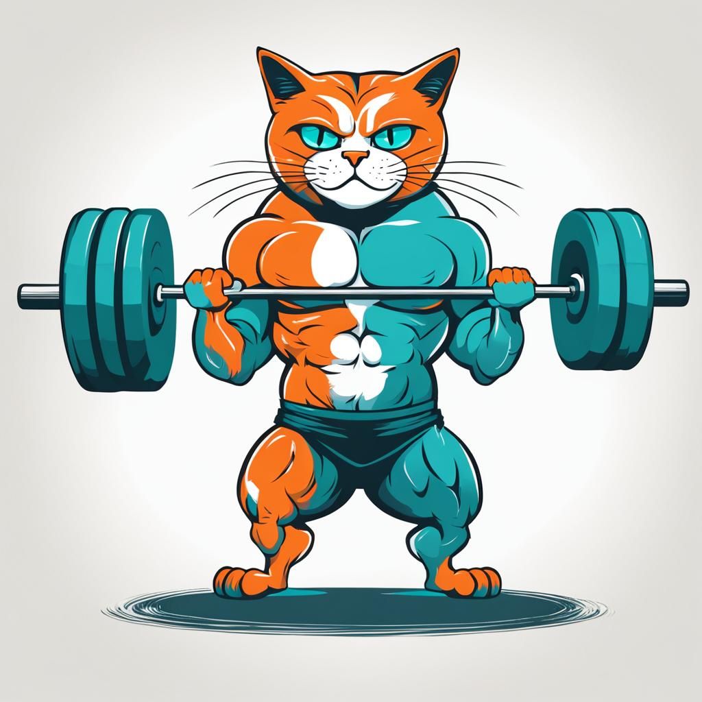 cat bodybuilder - AI Generated Artwork - NightCafe Creator