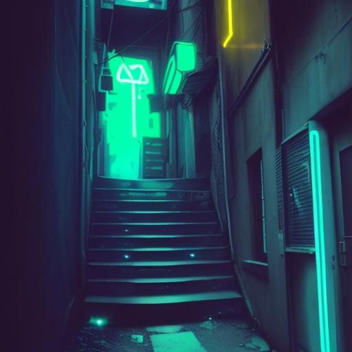 Liminal alley - AI Generated Artwork - NightCafe Creator
