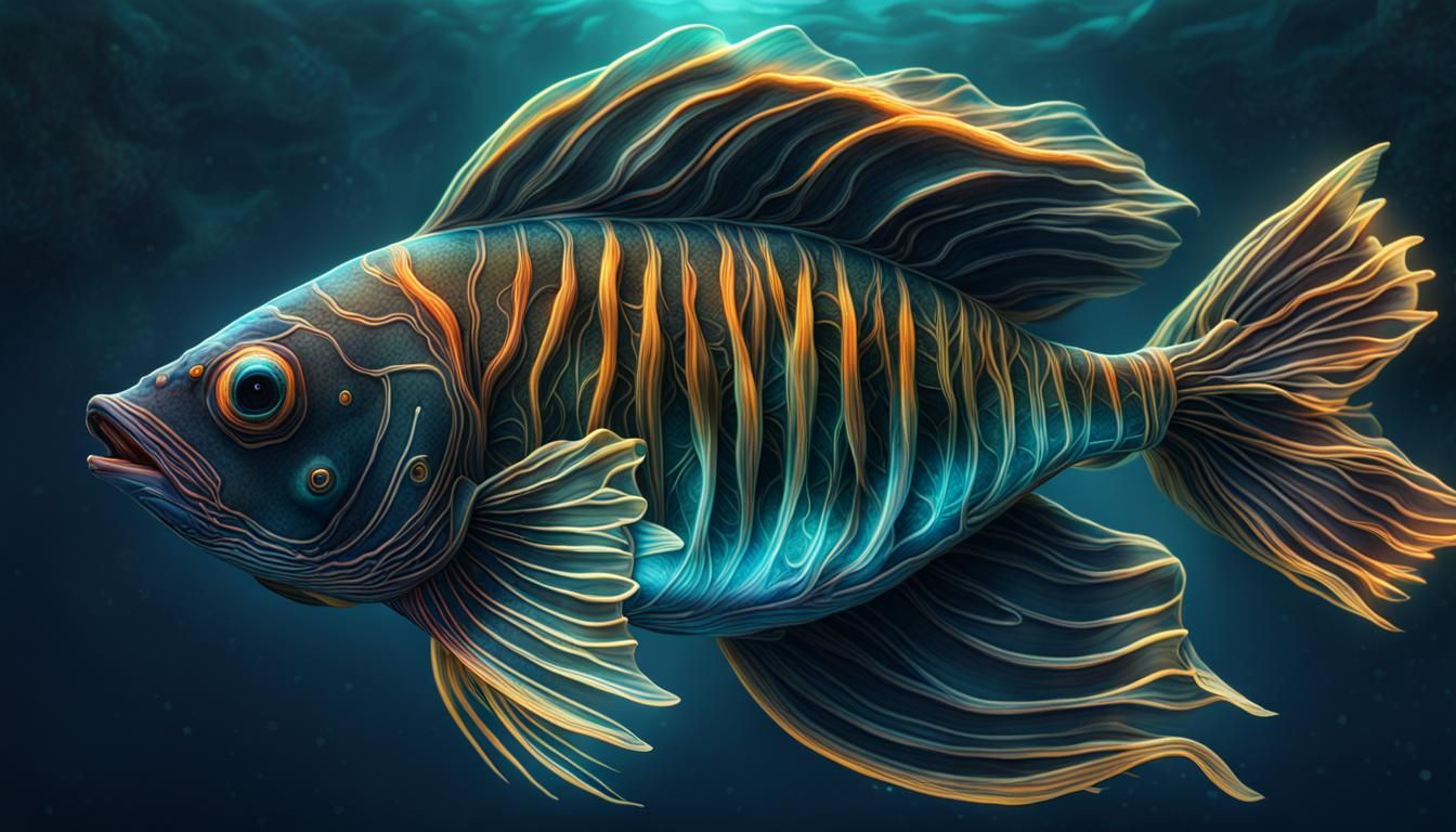 A fish from the deep - AI Generated Artwork - NightCafe Creator
