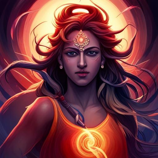 Durga the Fierce warrior - AI Generated Artwork - NightCafe Creator