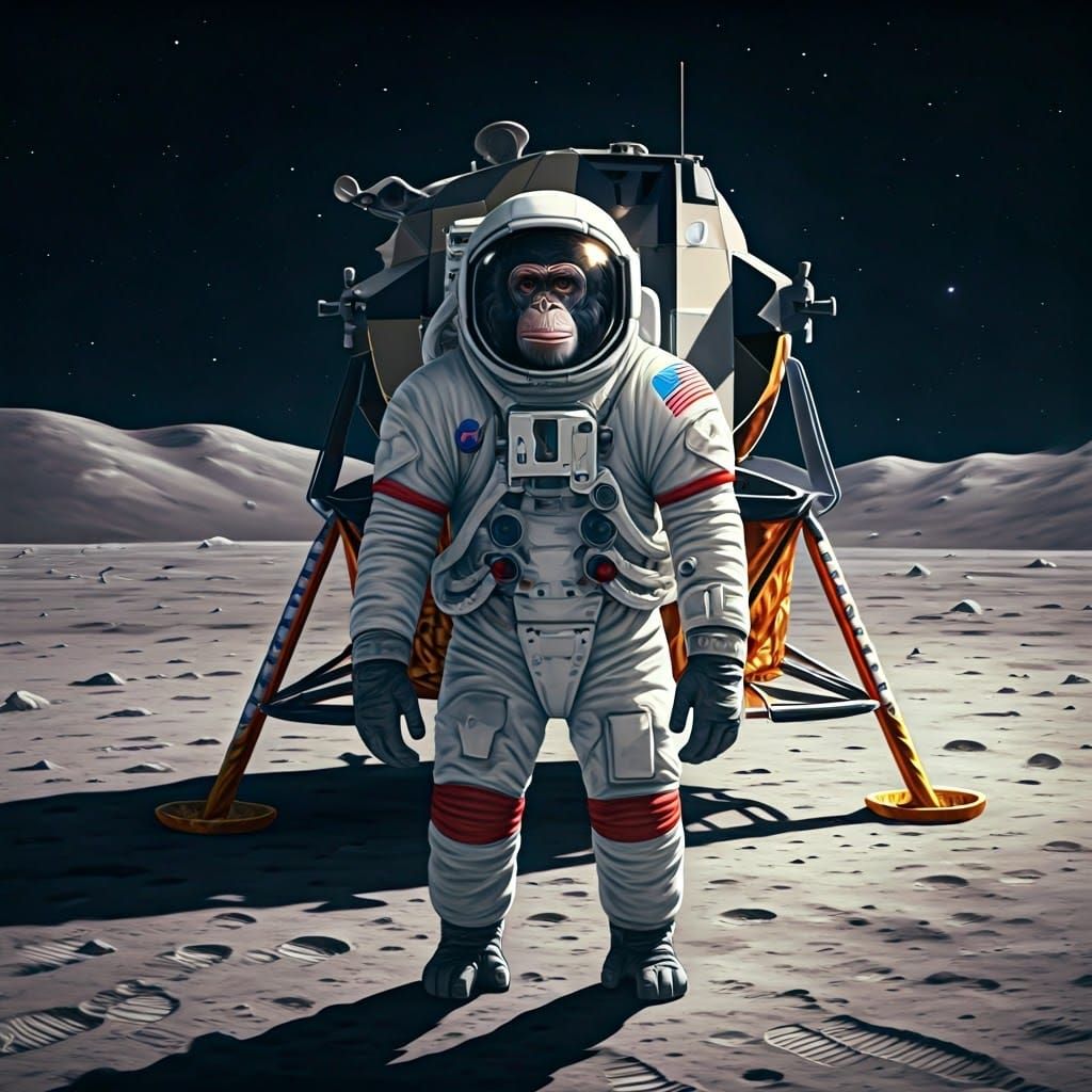 One small step for an ape, one giant leap for apekind!