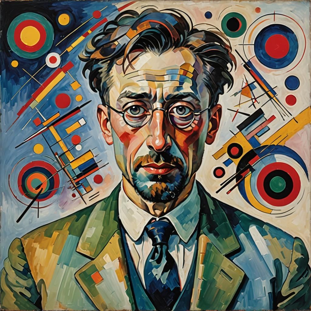 Self-portrait of Wassily Kandinsky - AI Generated Artwork - NightCafe ...
