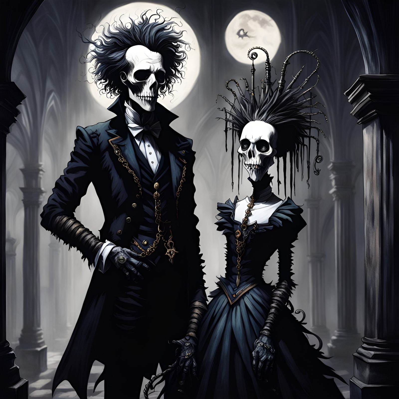 Achilles Mortimer Tim Burton gothic art synesthesia mysterious dark ...