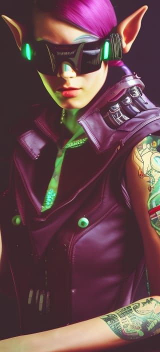 Shadowrun sixth world elf symmetric intricate detail beautiful elf ...