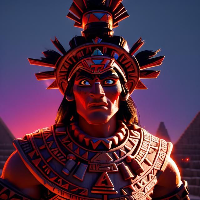 An (Aztec Warrior Superhero:1.3) - AI Generated Artwork - NightCafe Creator