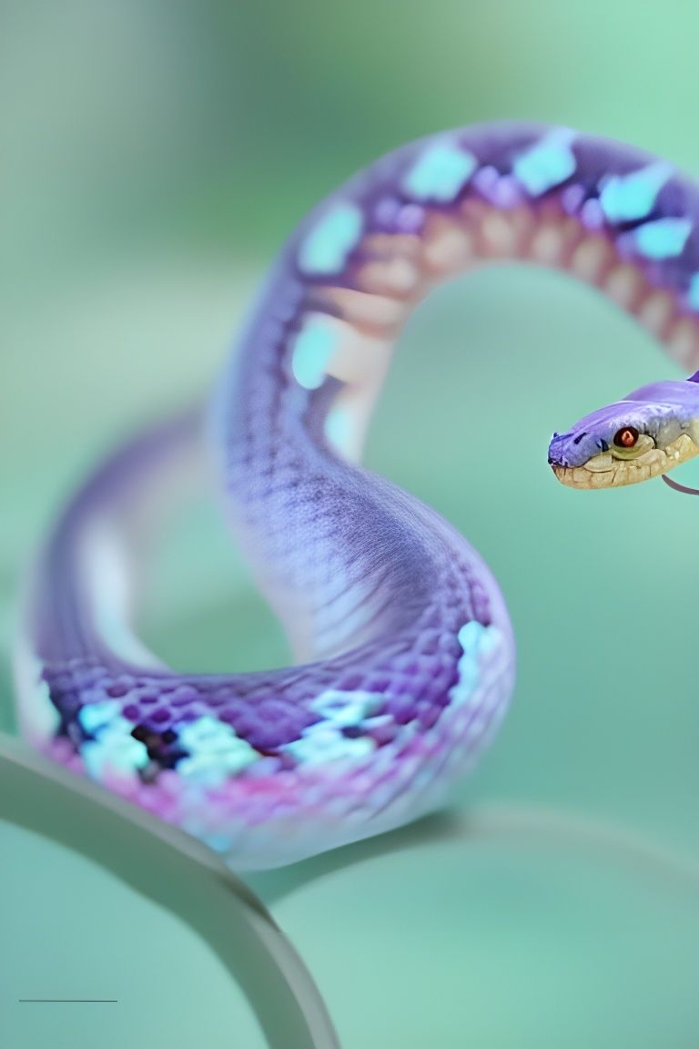 Lavender snake - AI Generated Artwork - NightCafe Creator