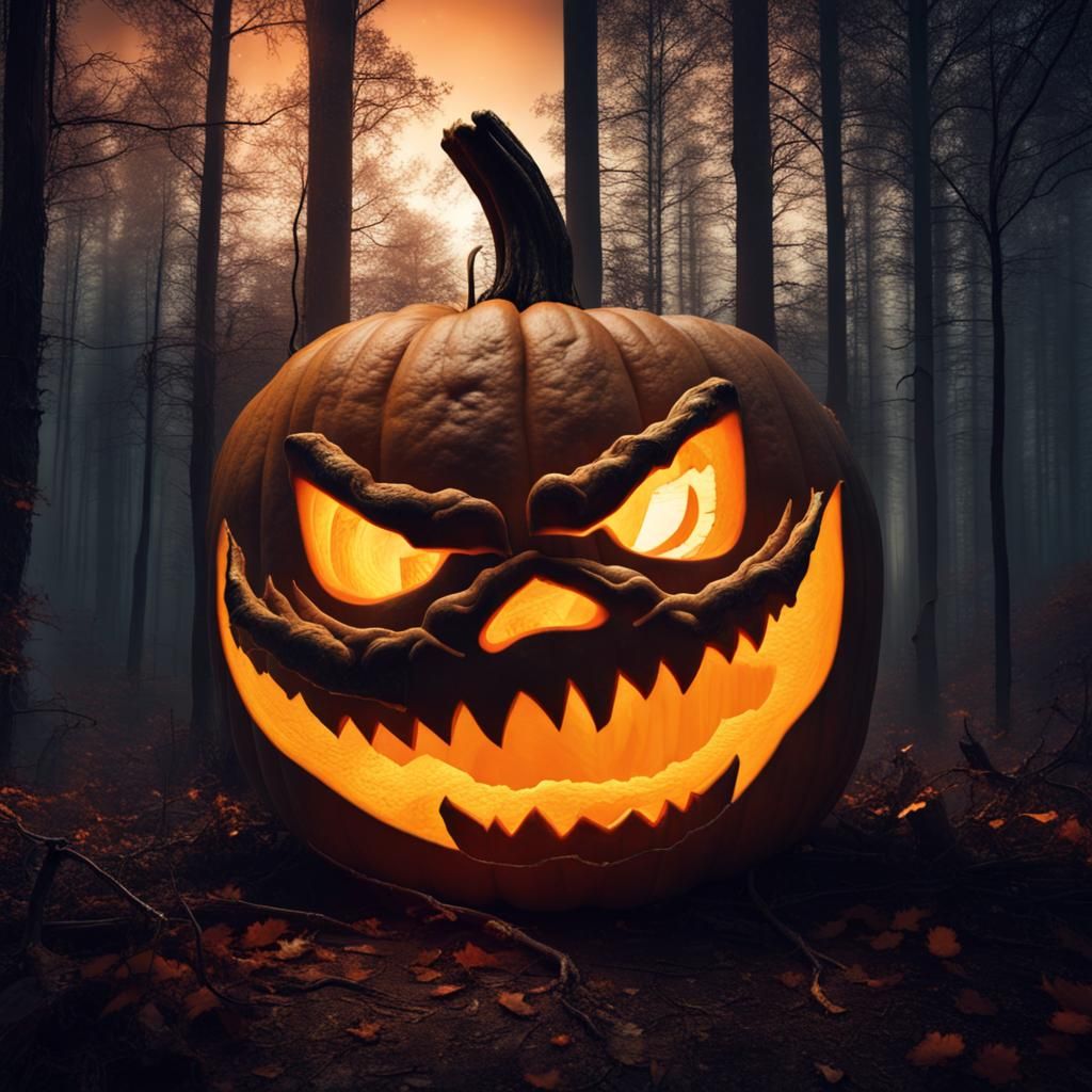 giant pumpkin carving - AI Generated Artwork - NightCafe Creator