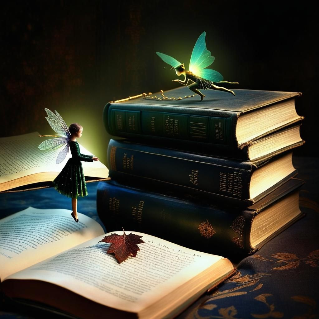 Knowledge Pixies - AI Generated Artwork - NightCafe Creator