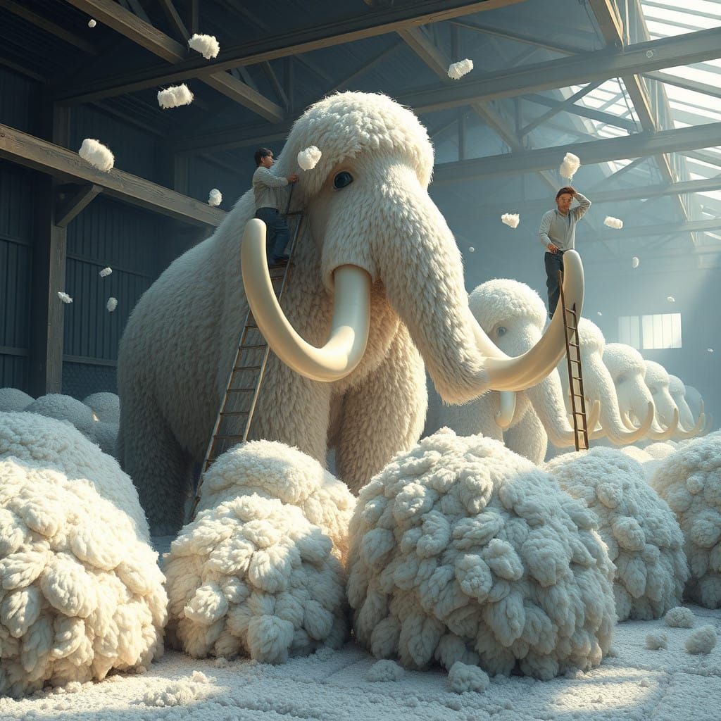 Harvesting the wool - Harvesting the wool