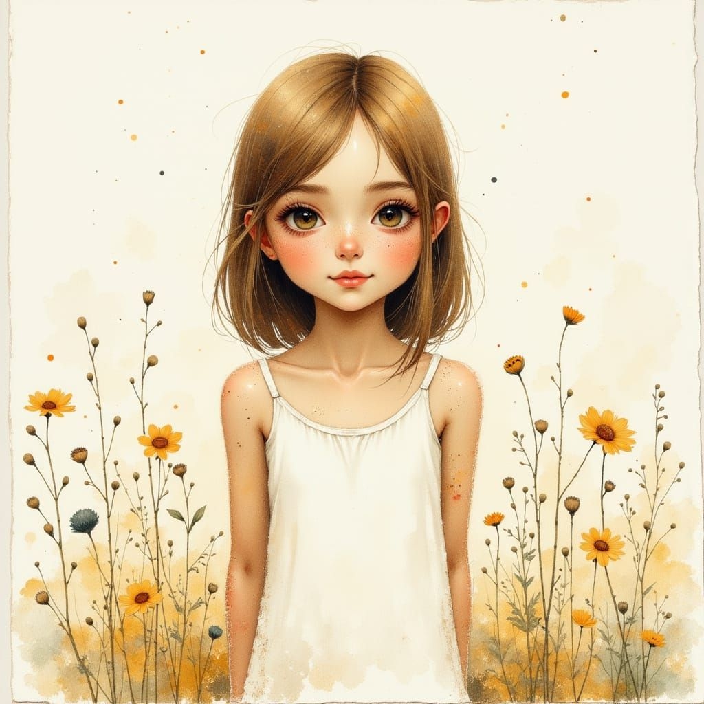 Emily poses for a serious picture - Emily poses for a serio...