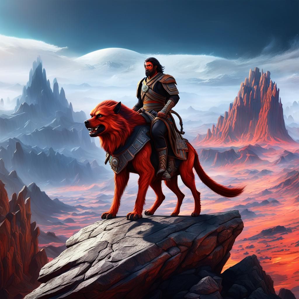 Howler from the Star Wars Ashoka series on a Rocky Mountain range ...