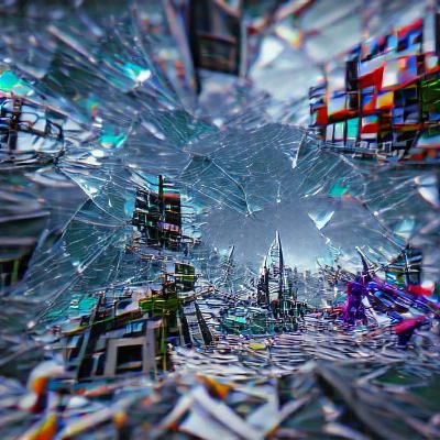 Shattered reality - AI Generated Artwork - NightCafe Creator