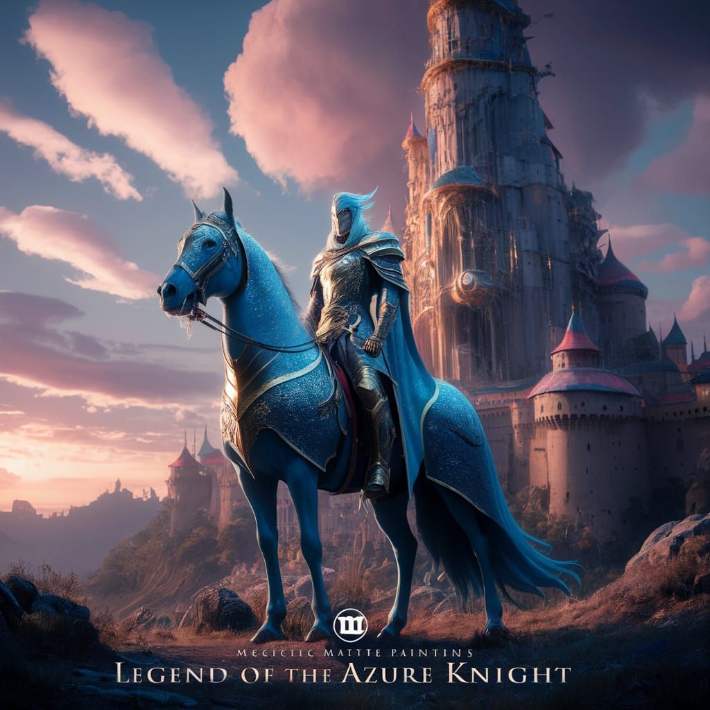 Legend of the Azure Knight - AI Generated Artwork - NightCafe Creator
