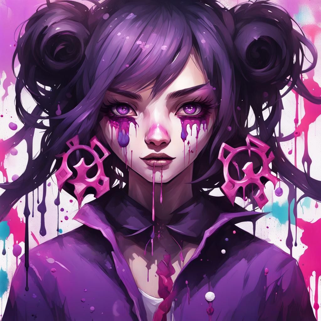 Evil magical girl - AI Generated Artwork - NightCafe Creator