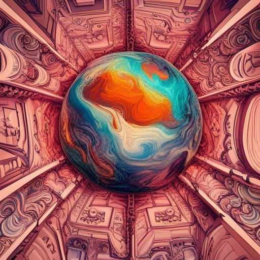 Ball of nothing out of nothing floating in nothing - AI Generated ...