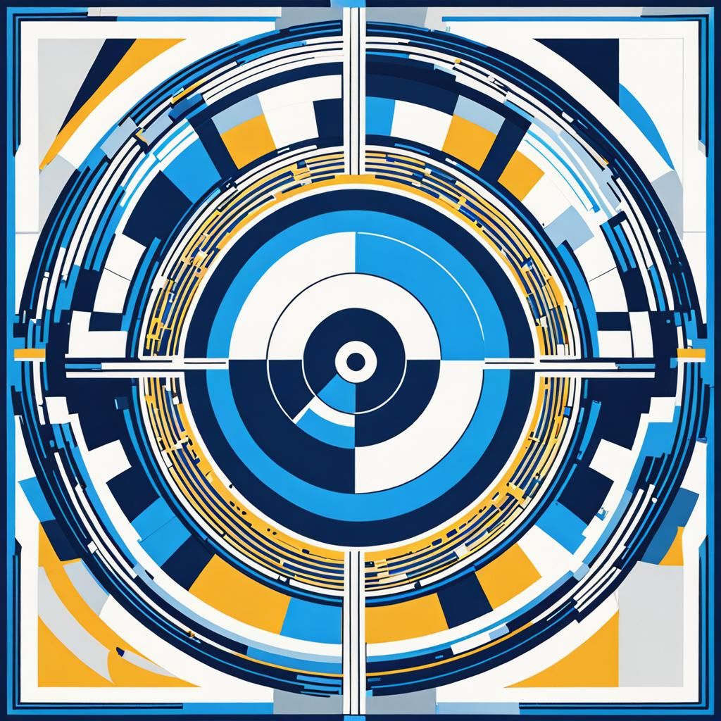 point, white, symmetry, blue target falcon - AI Generated Artwork ...