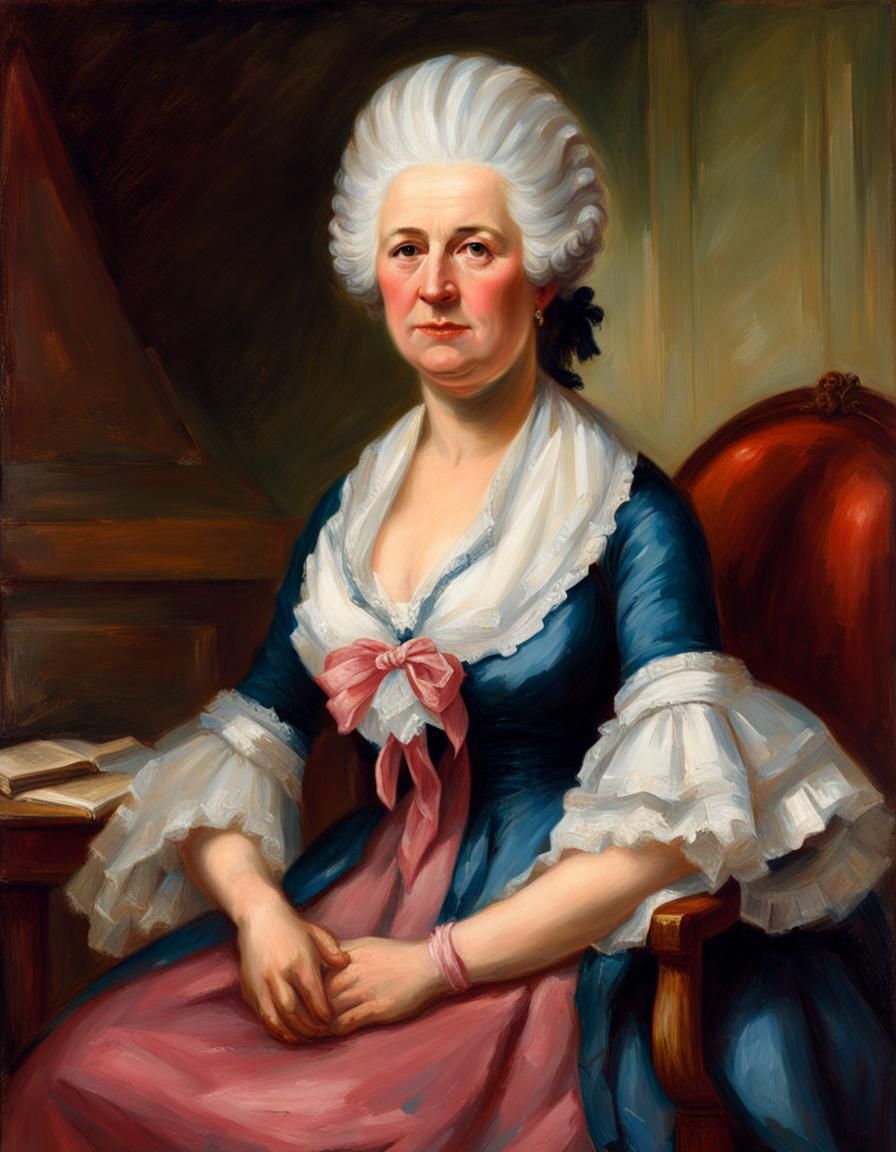 A painted portrait of Martha Washington - AI Generated Artwork ...