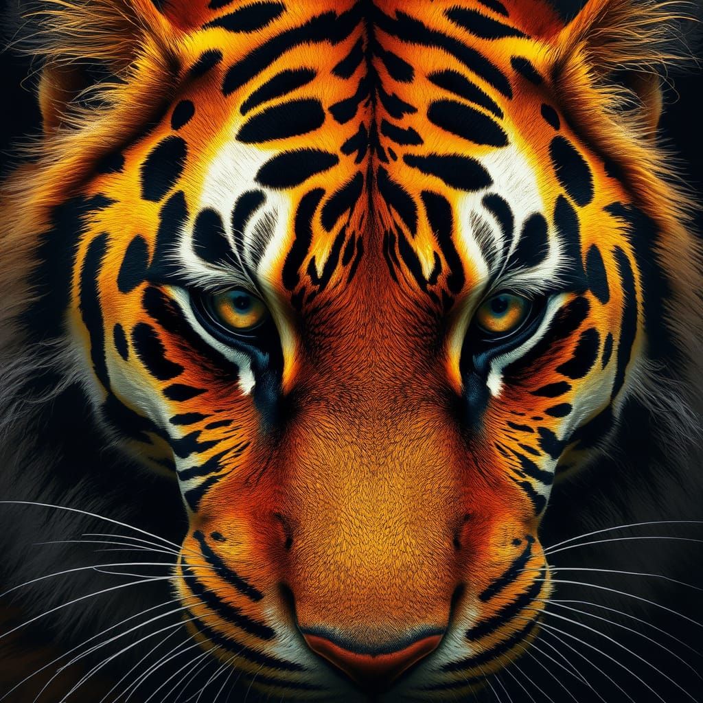 a beautiful and magestic eye of the Tiger, complex detail, 4k resolution