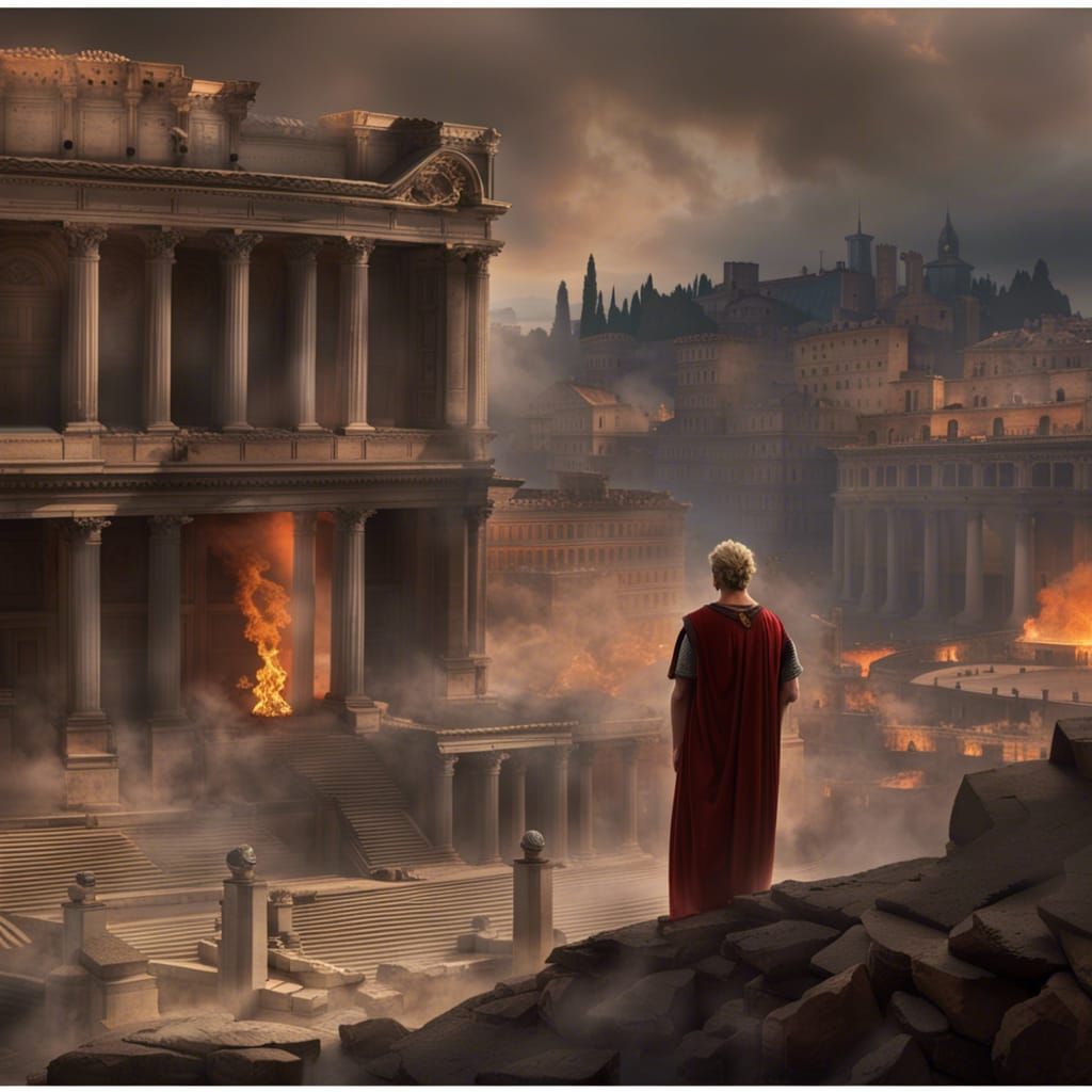 Nero in his palace - AI Generated Artwork - NightCafe Creator