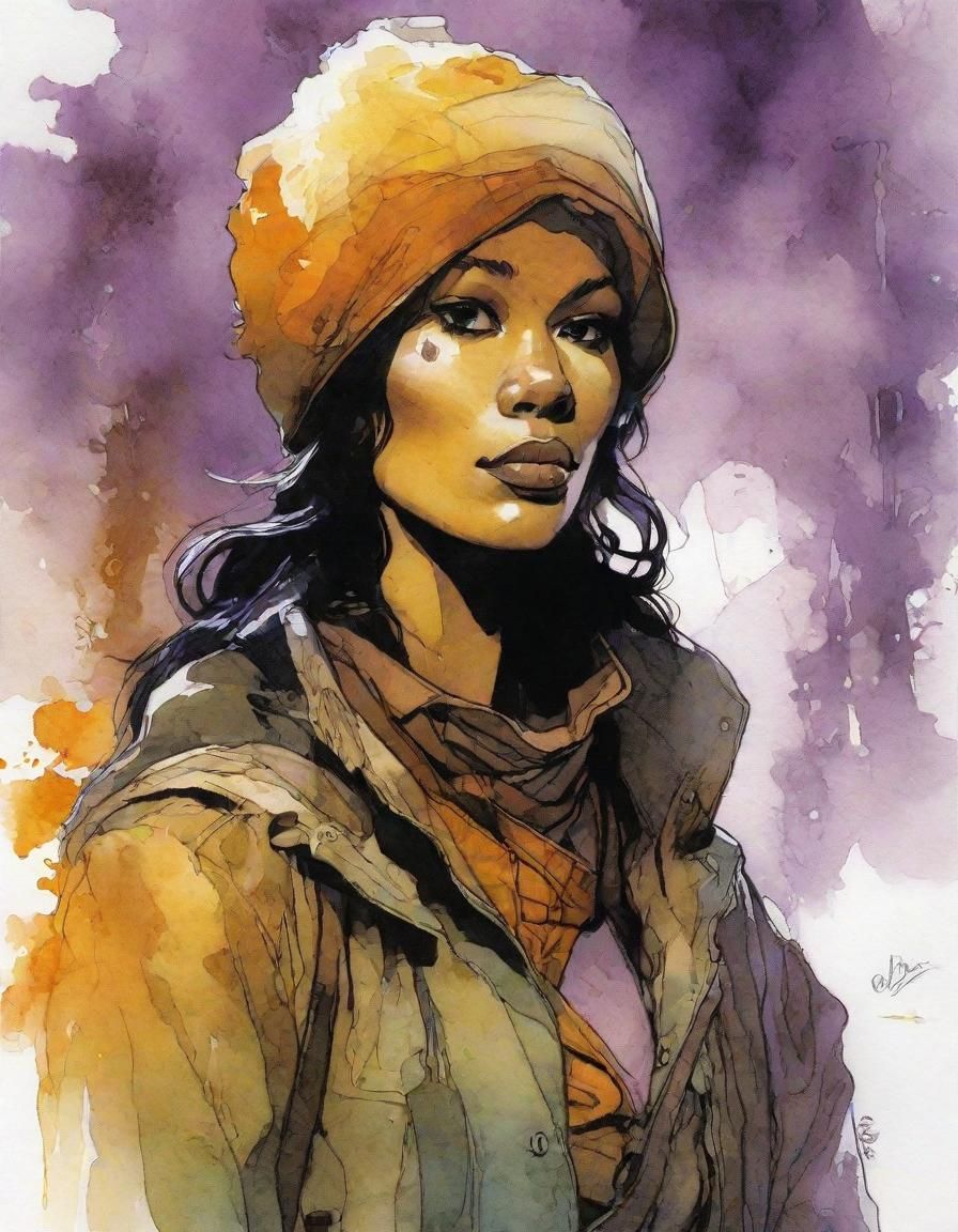 16k, colorful ink wash art style by sejic, wyeth, Liz Gael, Terry ...