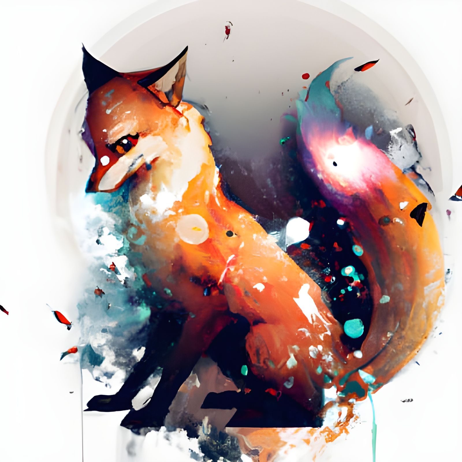 Fox sketch - AI Generated Artwork - NightCafe Creator