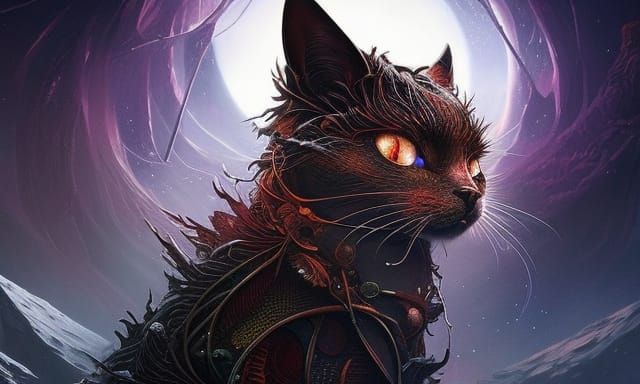 Alien Cat - AI Generated Artwork - NightCafe Creator