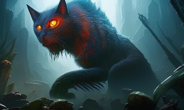 Alien Cat - AI Generated Artwork - NightCafe Creator