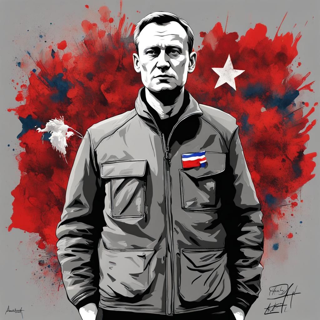 Hommage à Alexei Navalny - AI Generated Artwork - NightCafe Creator