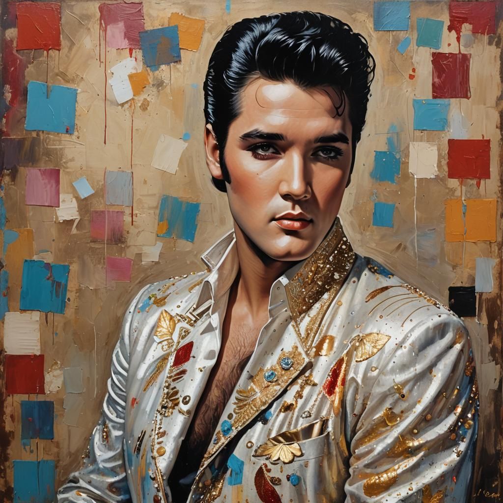 Elvis is still in the building - AI Generated Artwork - NightCafe Creator