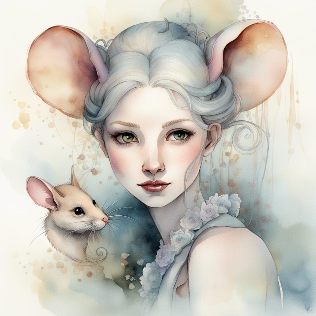 Mouse queen - AI Generated Artwork - NightCafe Creator