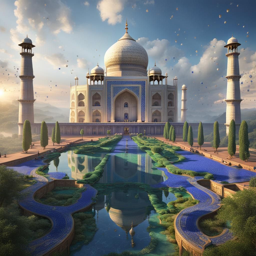 Taj Mahal - AI Generated Artwork - NightCafe Creator