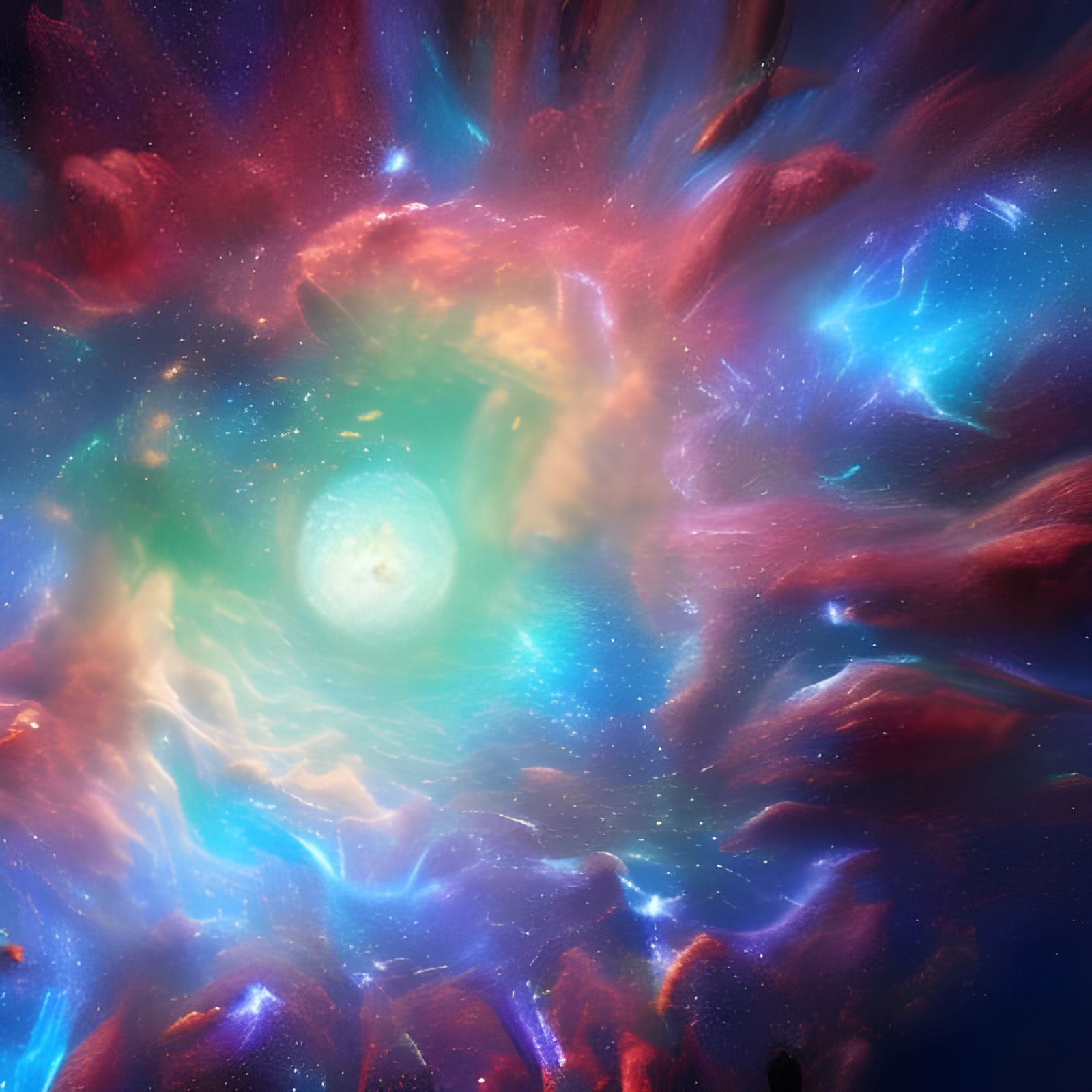 Complex Space Particles - AI Generated Artwork - NightCafe Creator