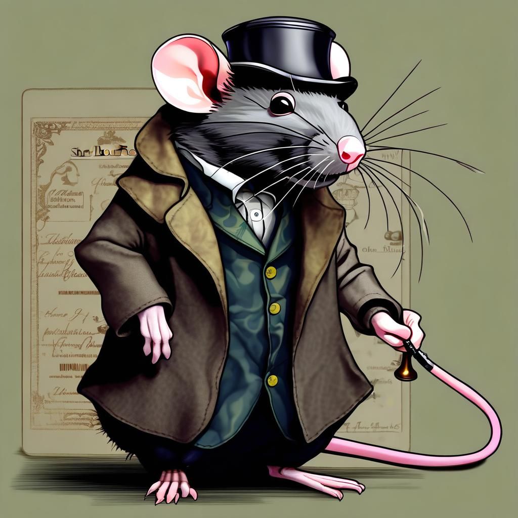 Sherlock ‘rat’ holmes - AI Generated Artwork - NightCafe Creator