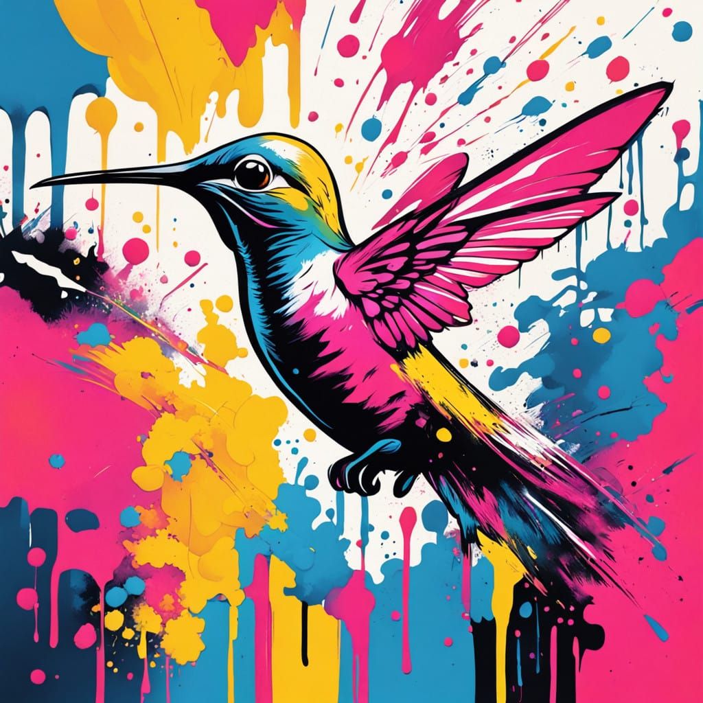 hummingbird death - Tragic Hummingbird in Vibrant, Iridesce...