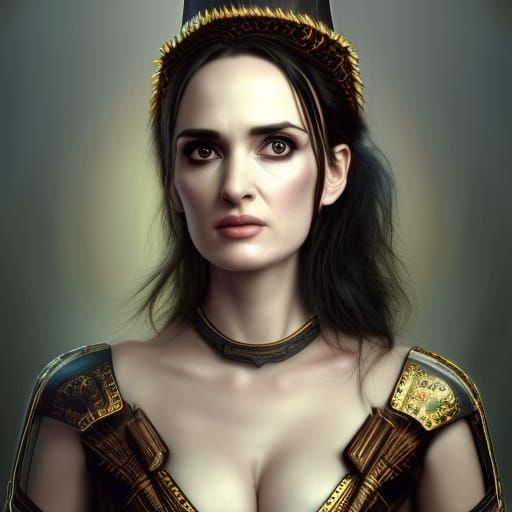 Winona Ryder - Queen - AI Generated Artwork - NightCafe Creator