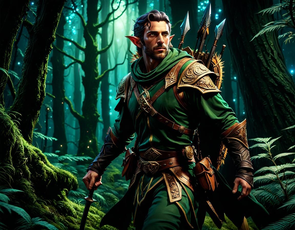Wood-Elf Ranger - AI Generated Artwork - NightCafe Creator