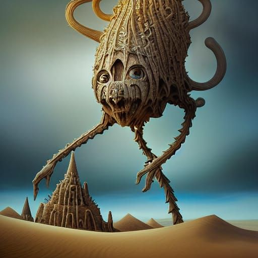 Sand monster - AI Generated Artwork - NightCafe Creator