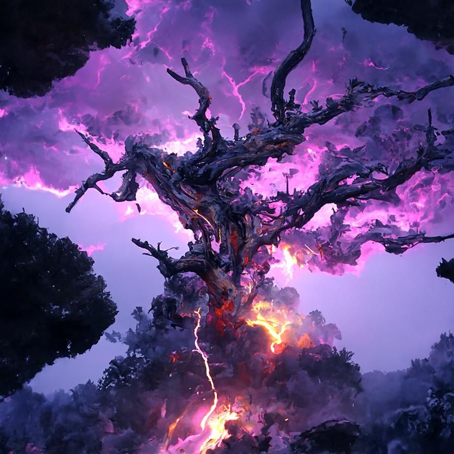 Purple Tree - AI Generated Artwork - NightCafe Creator