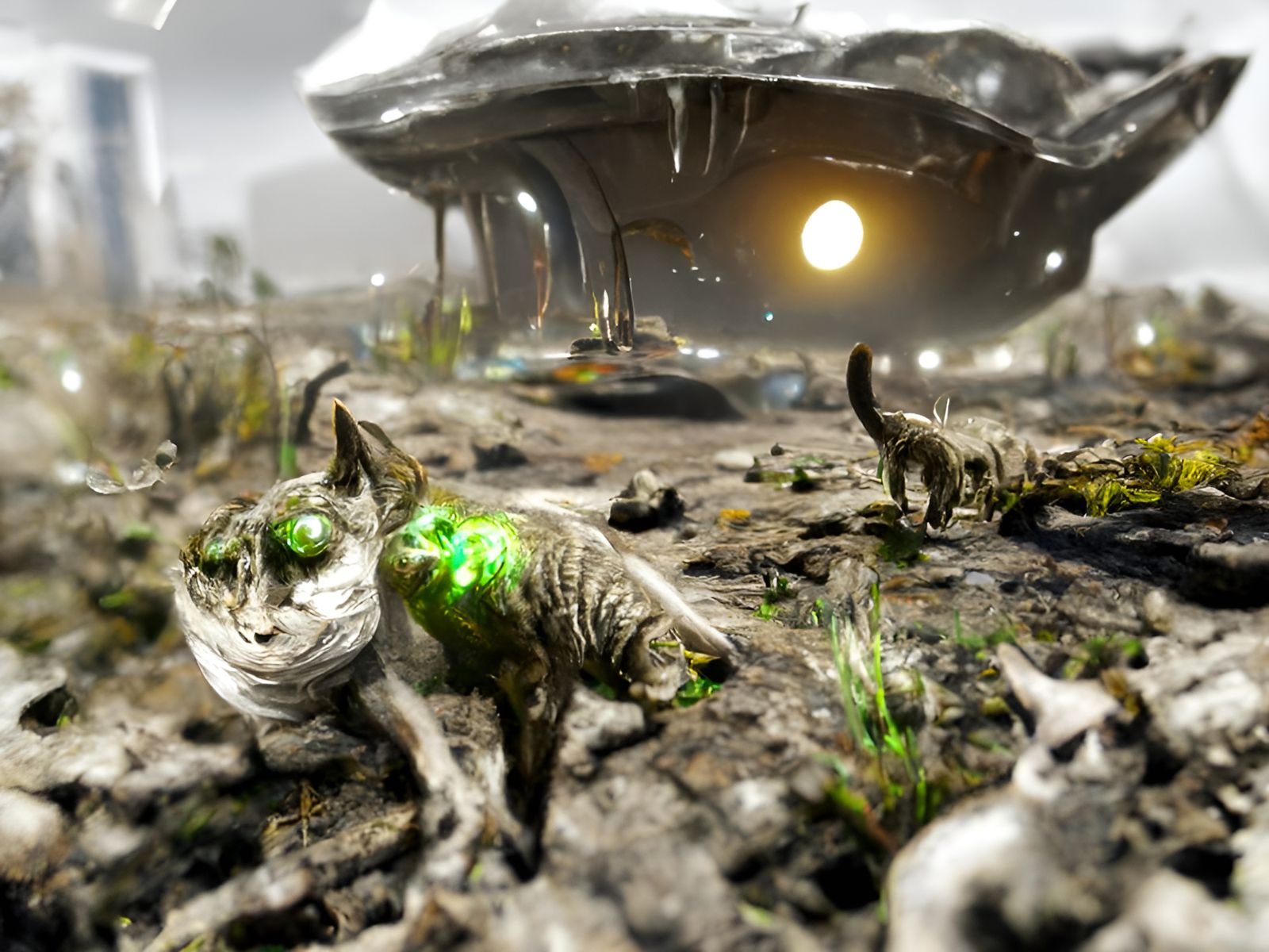 Planet of alien cats - AI Generated Artwork - NightCafe Creator