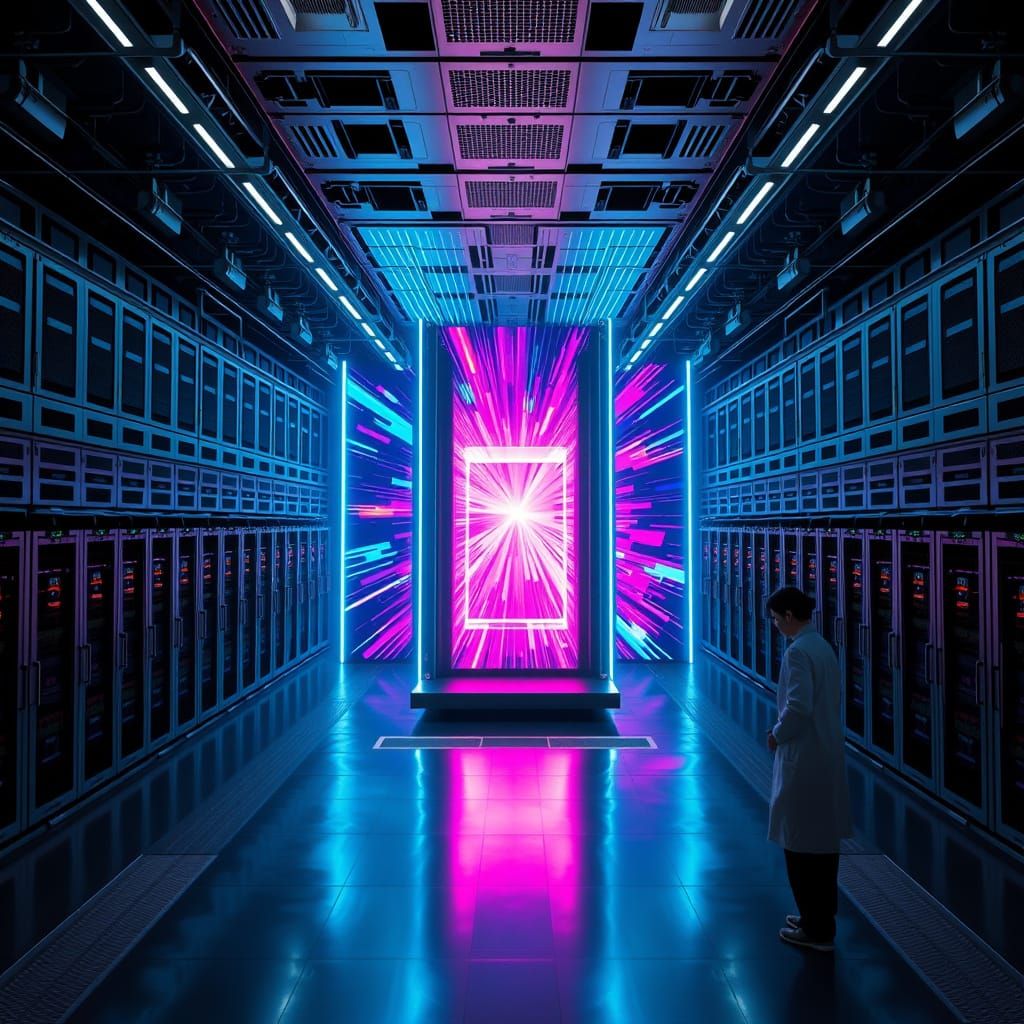 Futuristic Quantum Portal Unveiled in Secret Ameri... - AI Art